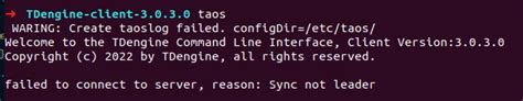 The Issue When Connecting To Tdengine Server · Issue 20435 · Taosdata