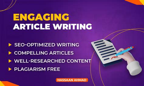 Write Engaging Seo Optimized Articles Expert Content Writer By Hassaan