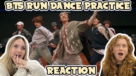 Our First Time Watching Bts Run Dance Practice Youtube