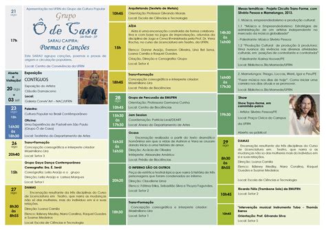 Semana do Estudante na UFRN Núcleo de Arte e Cultura da UFRN