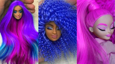NEW COOL Hairstyle For DOLL DIY Miniature Ideas For Barbie Doll