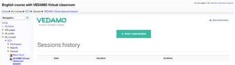 Use The Virtual Classroom With Moodle V222 As A Teacher Vedamo