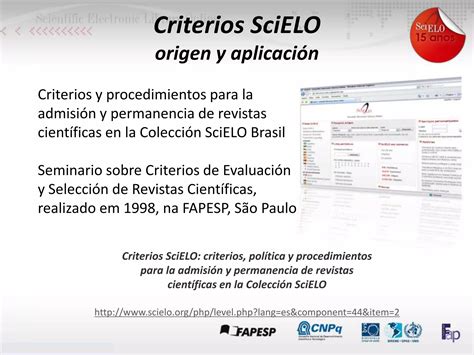 Criterios De Selección De Revistas Para Indexación Y Publicación En La