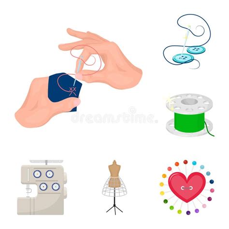 Atelier En Materiaalbeeldverhaalpictogrammen In Vastgestelde Inzameling