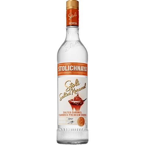 Stolichnaya Salted Karamel Vodka 1l Elma Wine And Liquor