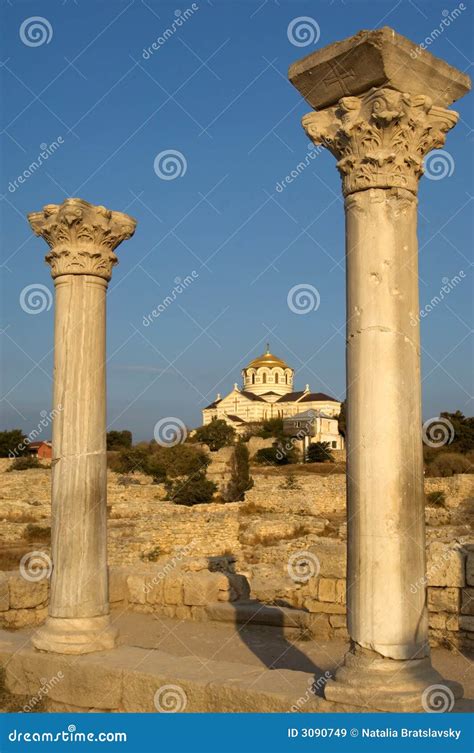 Ancient Columns Stock Image Image Of Coast Archeology 3090749