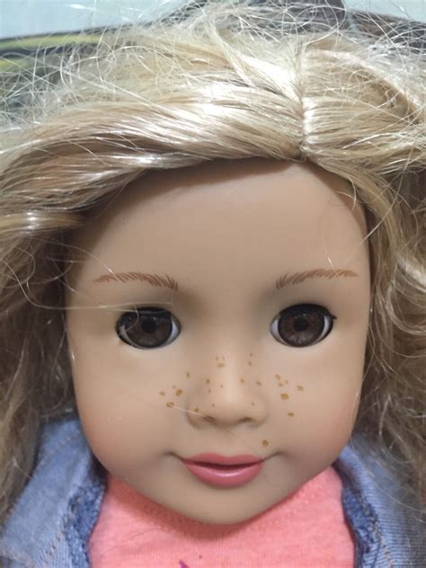 American Girl Doll 18 Tenney Grant Meet Blond Curly Hair Brown Eyes