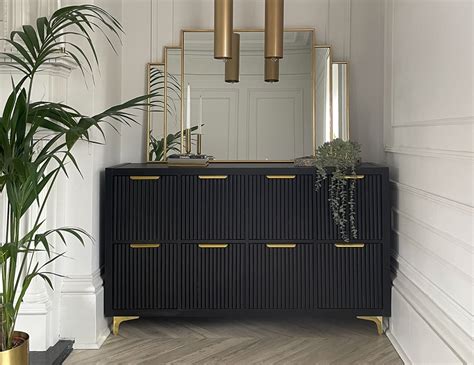 This Ikea Hack Turns A Kallax Unit Into A Luxe Sideboard Livingetc