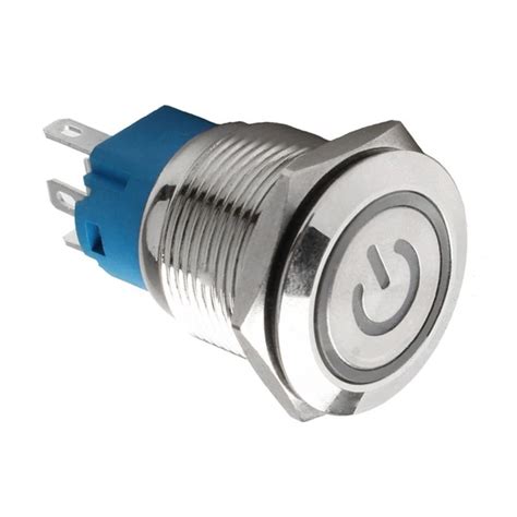 Interrupteur À Bouton Instantané 19 Mm Bouton Dalimentation à