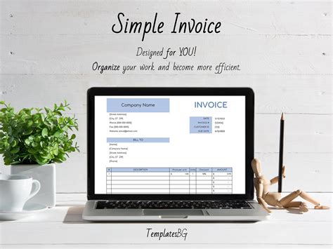 Printable Invoice Excel Spreadsheet Template Minimalist Invoice