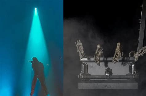 Singer Arrives Dramatically On Stage In A Coffin To Perform
