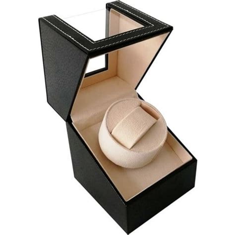 Автоматична кутия за навиване на часовници Iuni Watch Winder Черен Крем Emag Bg