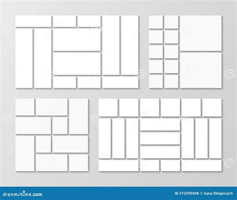 Moodboard Layout Template Portfolio Images Grid Empty Album Brandboard Photo Collage Template