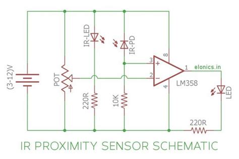 Простой датчик приближения Sensor Circuit Electrical Projects