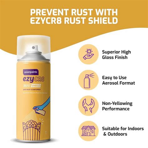Asian Paints Ezycr8 Rust Shield Clear Spray 400 Ml At ₹ 340litre In