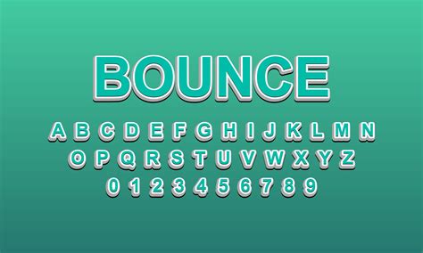 bounce style editable text effect 4917376 vector art at vecteezy
