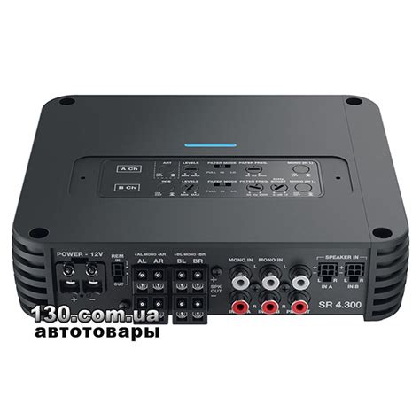 Audison SR 4.300 — автомобильный усилитель звука четырехканальный