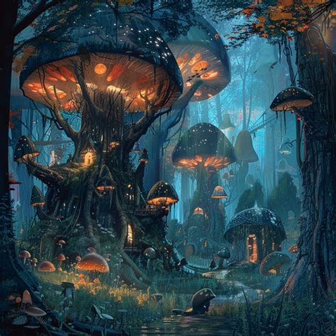 Fantasy Forest Of Wonder Premium Ai Generated Image