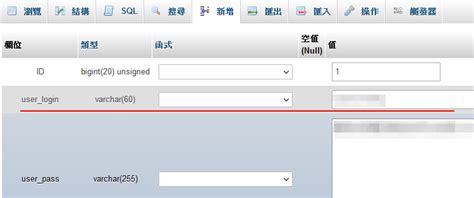 筆記 於資料庫修改wordpress使用者名稱登入名稱 カレー補完計畫