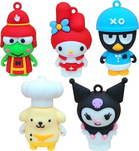 5 Pcs Cute Anime Characters Figures Setkawaii Mini Anime Figure For Theme Birthday