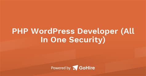 php wordpress developer all in one security at updraftplus jobs at