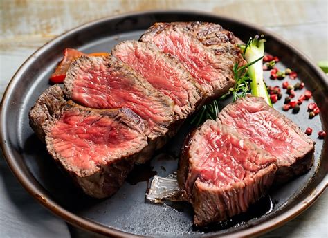 Carne Wagyu Bife Bem Passado Fotografia De Comida Assada Foto Premium