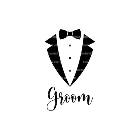 Tuxedo Svg Groom Svg Tux Svg Bow Tie Svg Bachelor Party Inspire