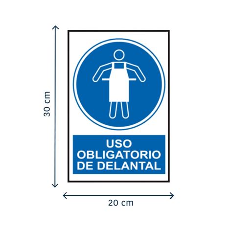 Señal Uso Obligatorio De Delantal Force