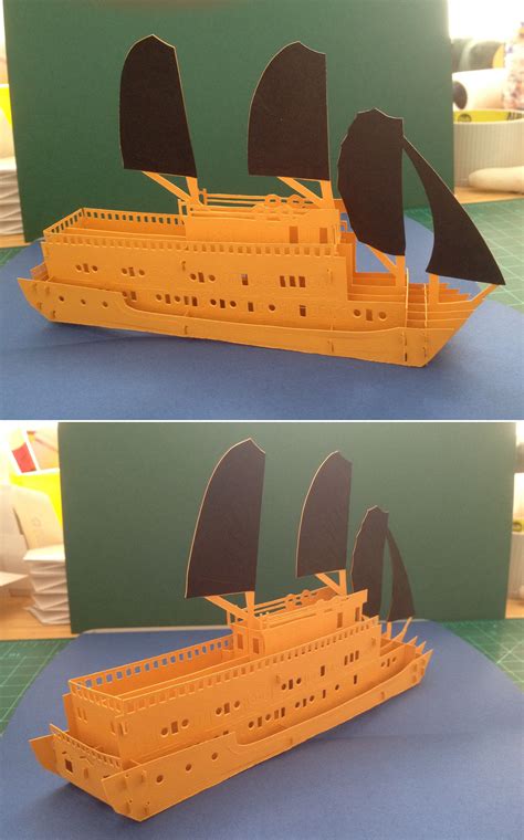 Saipan Sliceform Template From Cahier De Kirigami Moyens De Transport