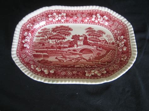 Copeland Spode Tower Pink Serv Platter 10 3 4 Old Mark Antique