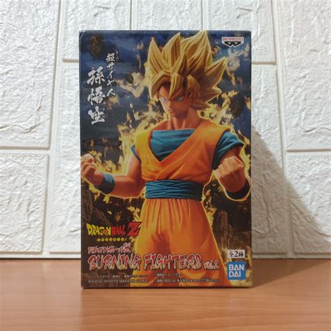 正版 日版 金證 公仔 七龍珠z Burning Fighters Vol2 超賽 超級賽亞人 孫悟空 蝦皮購物