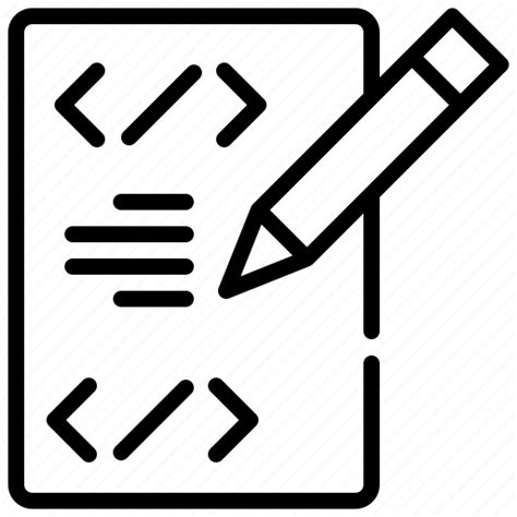 Coding Write Edit Pencil Icon Download On Iconfinder