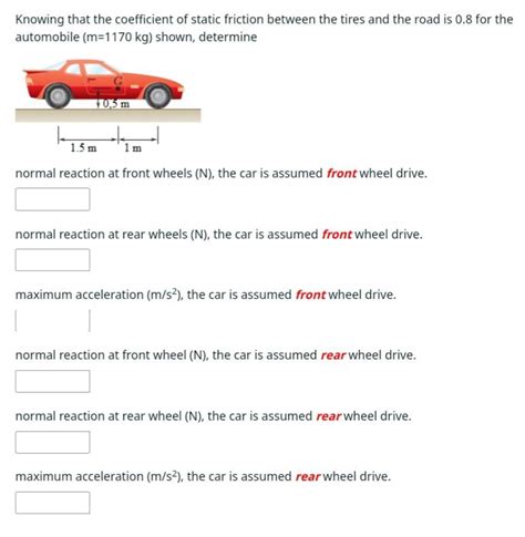 solved knowing that the coefficient of static friction
