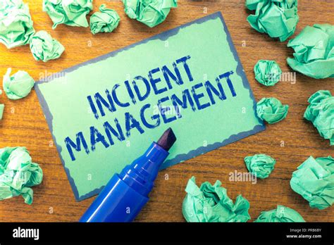 Handwriting Text Incident Management Concept Meaning Process To Return Service To Normal