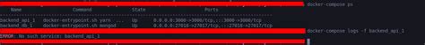 Docker Compose Not Show Logs Stack Overflow