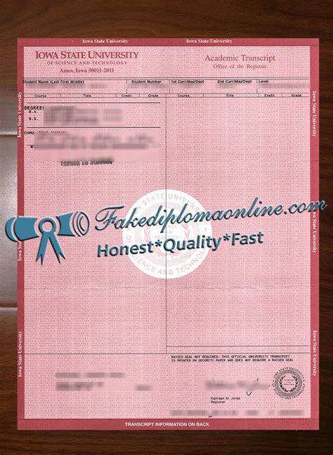 Purchase Iowa State University Transcript Buy Iowa University Diploma