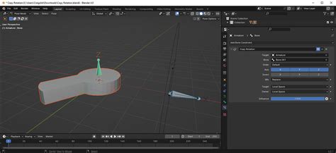 When One Object Rotates On X Axis Another Object Rotates On Z Axis Constrains Animation And
