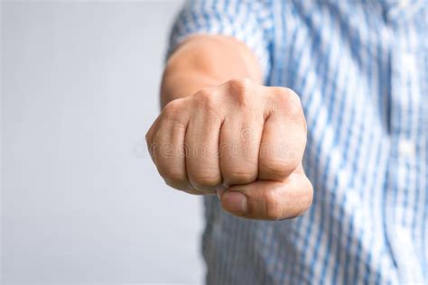 Front View Of Fist Stock Photo Image Of Sign Fist 262138598