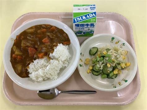 7月11日木の給食 五十嵐小学校 給食室