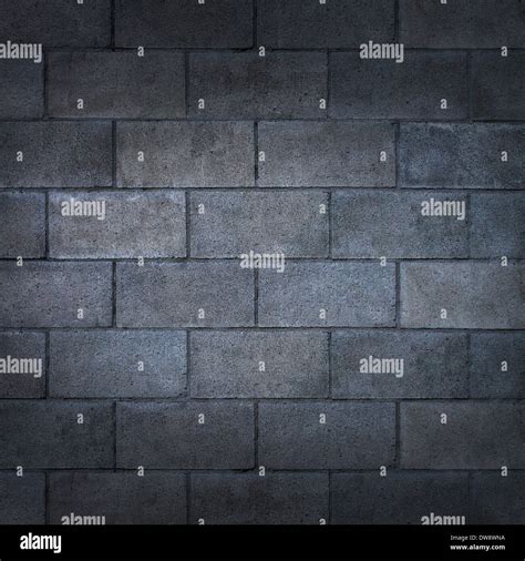 Concrete Block Wall Or Weathered Cinder Block Background With A Blank