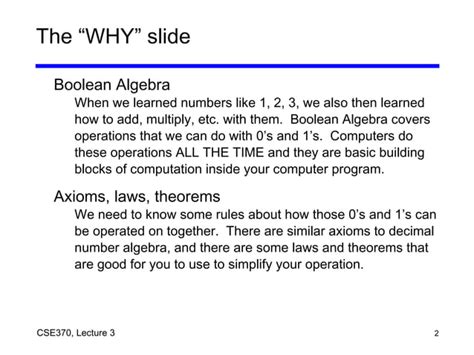 03 Boolean Algebra Ppt