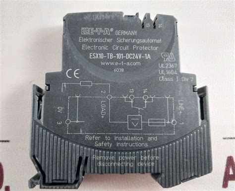 E T A Esx10 Tb 101 Dc24v 1a Electronic Circuit Protector Aeliya Marine