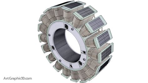 Stator Coil 3d Model Download