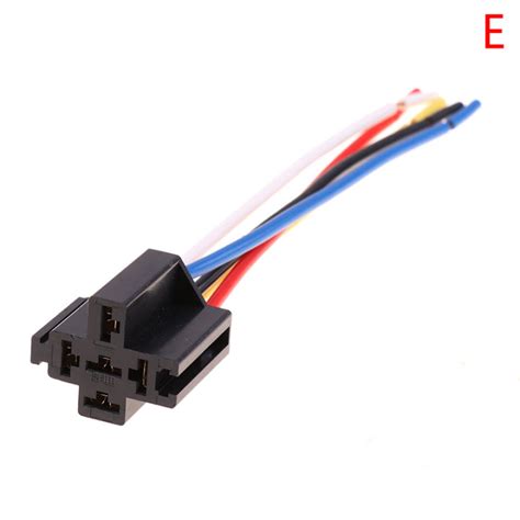 [nicoles] Ceramic Car Relay Holder 5 Pins Auto Relay Socket 5 Pin Relay
