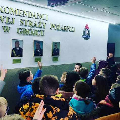 Wizyta uczniów z Warki Komenda Powiatowa Państwowej Straży Pożarnej w