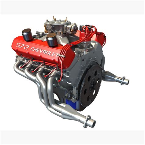 Chevrolet Zz 572 720r Big Block Deluxe Crate Engine 3d 모델 다운로드 엔진 On
