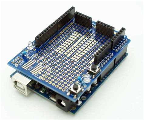 Proto Shield Com Mini Protoboard Para Arduino Uno Baú Da Eletrônica