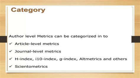 Citation Databases And Research Metrics U 4 Pptx