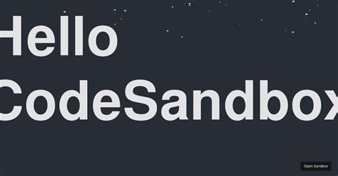 Snowfall Demo Codesandbox