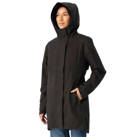 Womens Waterproof Rain Jackets Black Raincoat Jan And Jul